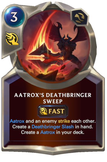Aatrox's Deathbringer Sweep :: Legends of Runeterra Card :: RuneterraFire