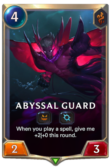 Abyssal Guard :: Legends of Runeterra Card :: RuneterraFire