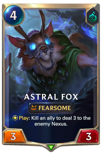 Astral Fox :: Legends of Runeterra Card :: RuneterraFire