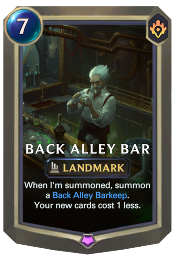 Back Alley Bar :: Legends of Runeterra Card :: RuneterraFire
