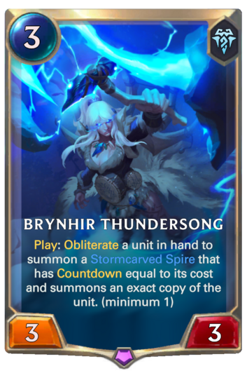 Brynhir Thundersong :: Legends of Runeterra Card :: RuneterraFire