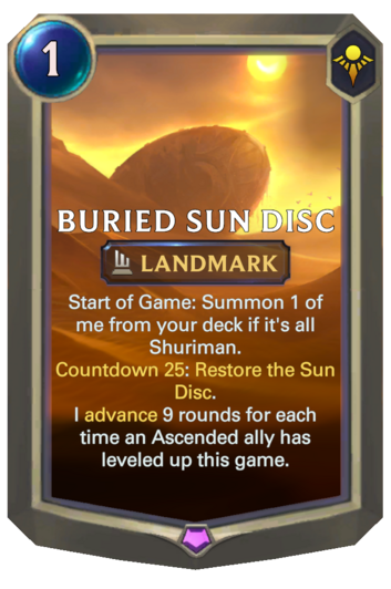 Buried Sun Disc :: Legends of Runeterra Card :: RuneterraFire
