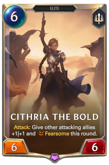 Cithria the Bold :: Legends of Runeterra Card :: RuneterraFire