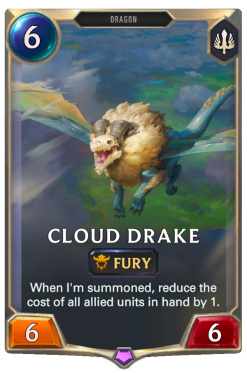 Cloud Drake :: Legends of Runeterra Card :: RuneterraFire