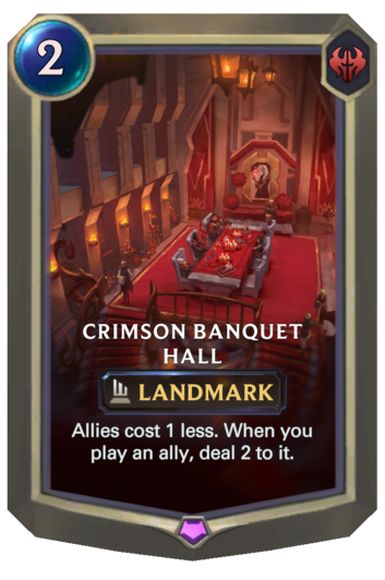 Crimson Banquet Hall :: Legends of Runeterra Card :: RuneterraFire