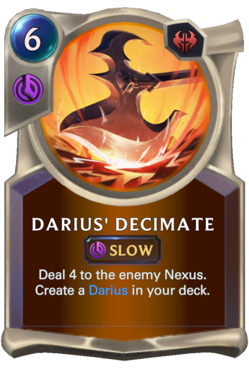 Darius's Decimate :: Legends of Runeterra Card :: RuneterraFire