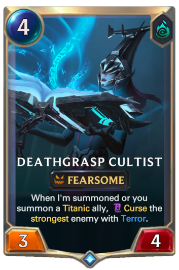 Deathgrasp Cultist :: Legends of Runeterra Card :: RuneterraFire