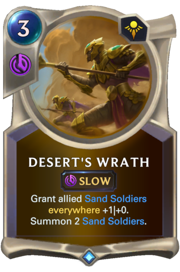 Desert's Wrath :: Legends of Runeterra Card :: RuneterraFire