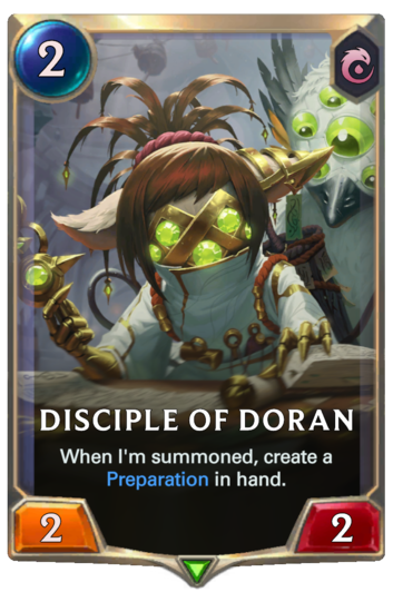 Disciple of Doran :: Legends of Runeterra Card :: RuneterraFire