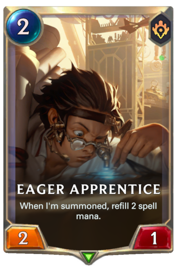 Eager Apprentice :: Legends of Runeterra Card :: RuneterraFire