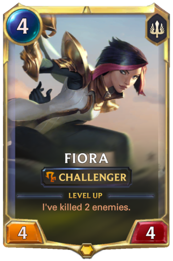 Fiora :: Legends of Runeterra Card :: RuneterraFire