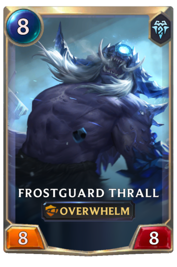 Frostguard Thrall :: Legends of Runeterra Card :: RuneterraFire