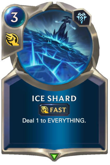 Ice Shard :: Legends of Runeterra Card :: RuneterraFire