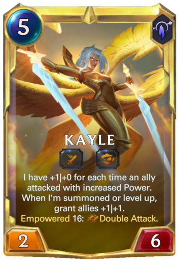 Leveled Kayle :: Legends of Runeterra Card :: RuneterraFire