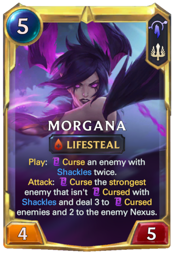 Leveled Morgana :: Legends of Runeterra Card :: RuneterraFire