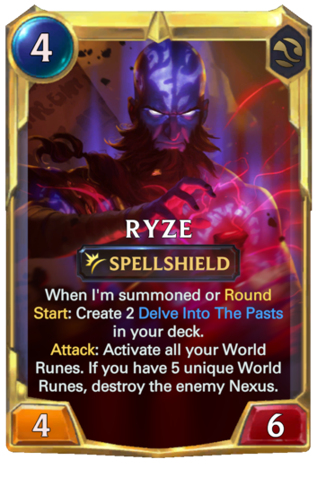 Leveled Ryze :: Legends of Runeterra Card :: RuneterraFire