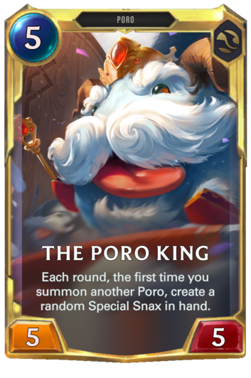 Leveled The Poro King :: Legends of Runeterra Card :: RuneterraFire