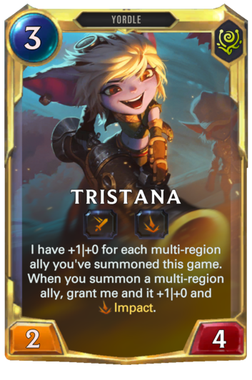 Leveled Tristana :: Legends of Runeterra Card :: RuneterraFire