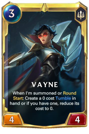 Leveled Vayne :: Legends of Runeterra Card :: RuneterraFire
