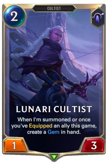 Lunari Cultist :: Legends of Runeterra Card :: RuneterraFire