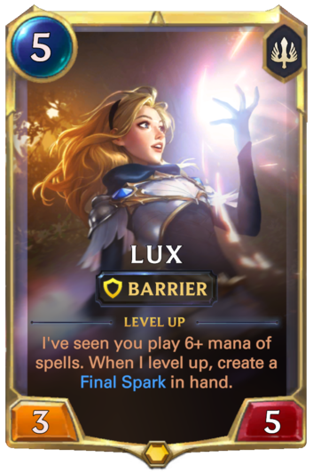 Lux :: Legends of Runeterra Card :: RuneterraFire