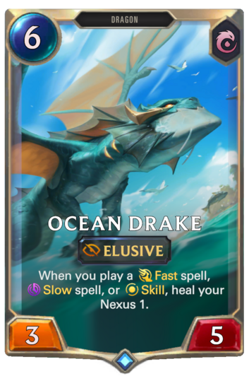 Ocean Drake :: Legends of Runeterra Card :: RuneterraFire
