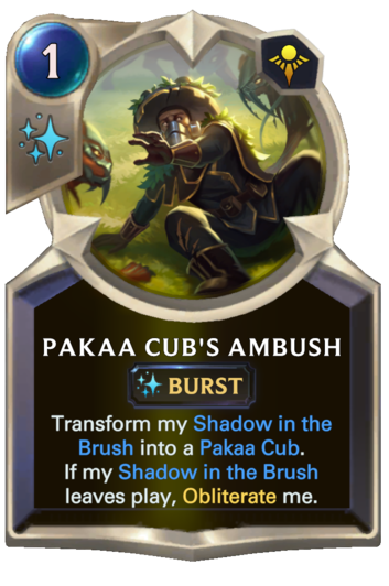 Pakaa Cub's Ambush :: Legends of Runeterra Card :: RuneterraFire