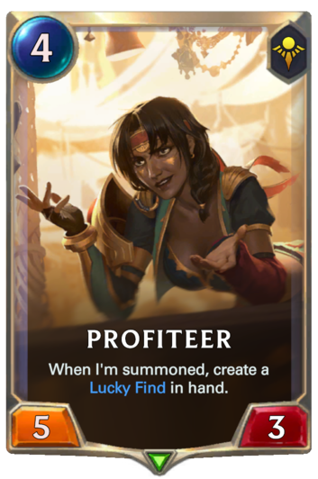 Profiteer :: Legends of Runeterra Card :: RuneterraFire