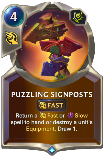 Puzzling Signposts :: Legends of Runeterra Card :: RuneterraFire