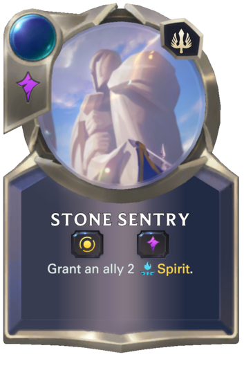 Skill: Stone Sentry :: Legends of Runeterra Card :: RuneterraFire