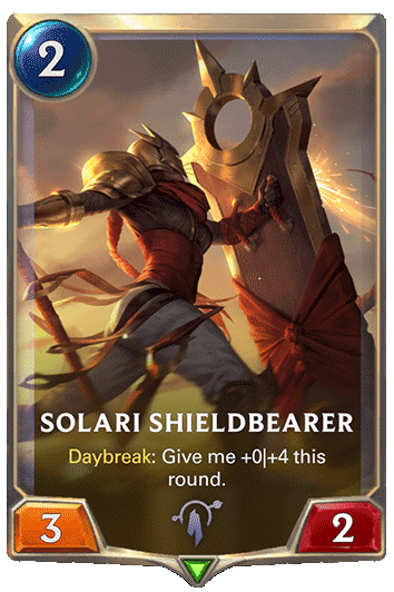 Solari Shieldbearer :: Legends of Runeterra Card :: RuneterraFire