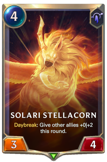 Solari Stellacorn :: Legends of Runeterra Card :: RuneterraFire