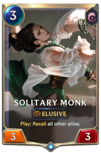 Solitary Monk :: Legends of Runeterra Card :: RuneterraFire