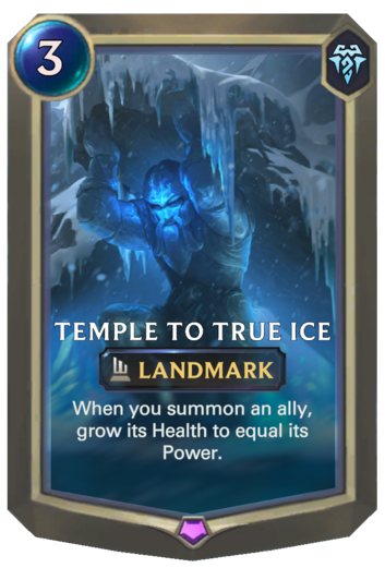 Temple to True Ice :: Legends of Runeterra Card :: RuneterraFire