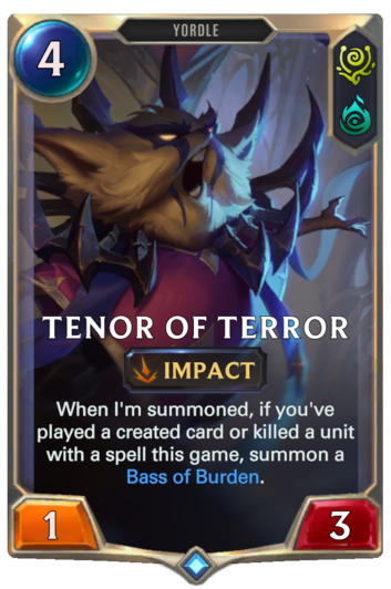 Tenor of Terror :: Legends of Runeterra Card :: RuneterraFire