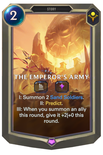 The Emperor's Army :: Legends of Runeterra Card :: RuneterraFire