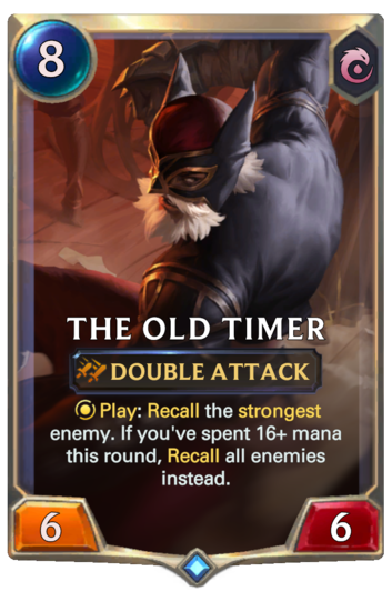 The Old Timer :: Legends of Runeterra Card :: RuneterraFire