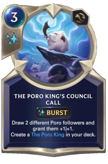 The Poro King's Council Call :: Legends of Runeterra Card :: RuneterraFire