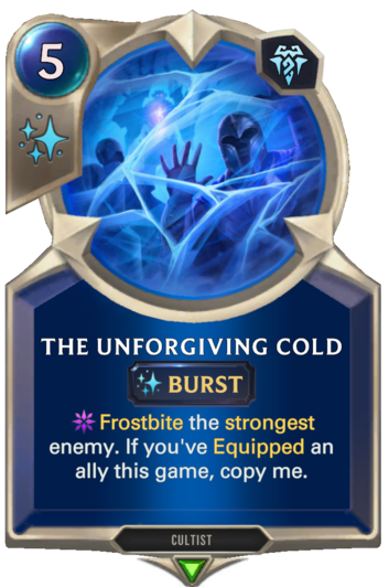 The Unforgiving Cold :: Legends of Runeterra Card :: RuneterraFire