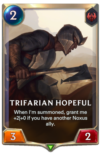 Trifarian Hopeful :: Legends of Runeterra Card :: RuneterraFire
