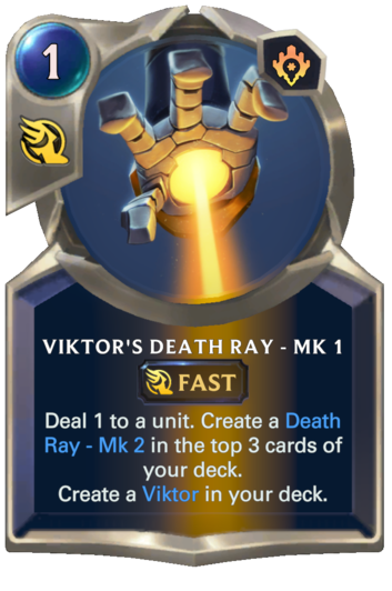 Viktor's Death Ray - Mk 1 :: Legends of Runeterra Card :: RuneterraFire