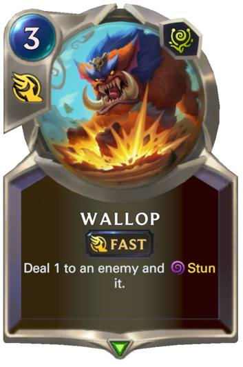 Wallop :: Legends of Runeterra Card :: RuneterraFire