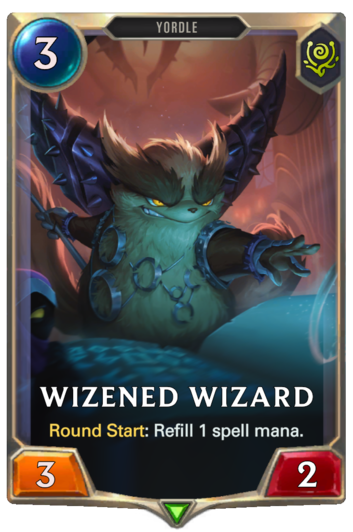 Wizened Wizard :: Legends of Runeterra Card :: RuneterraFire