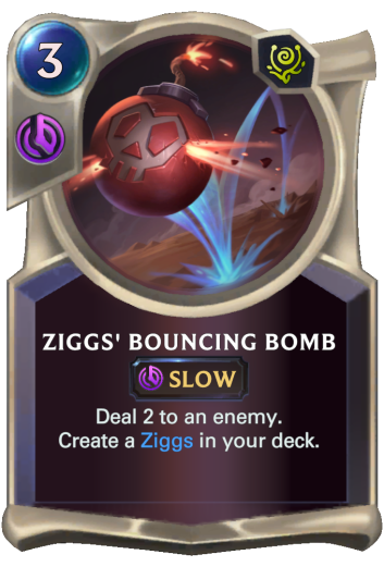 Ziggs' Bouncing Bomb :: Legends of Runeterra Card :: RuneterraFire